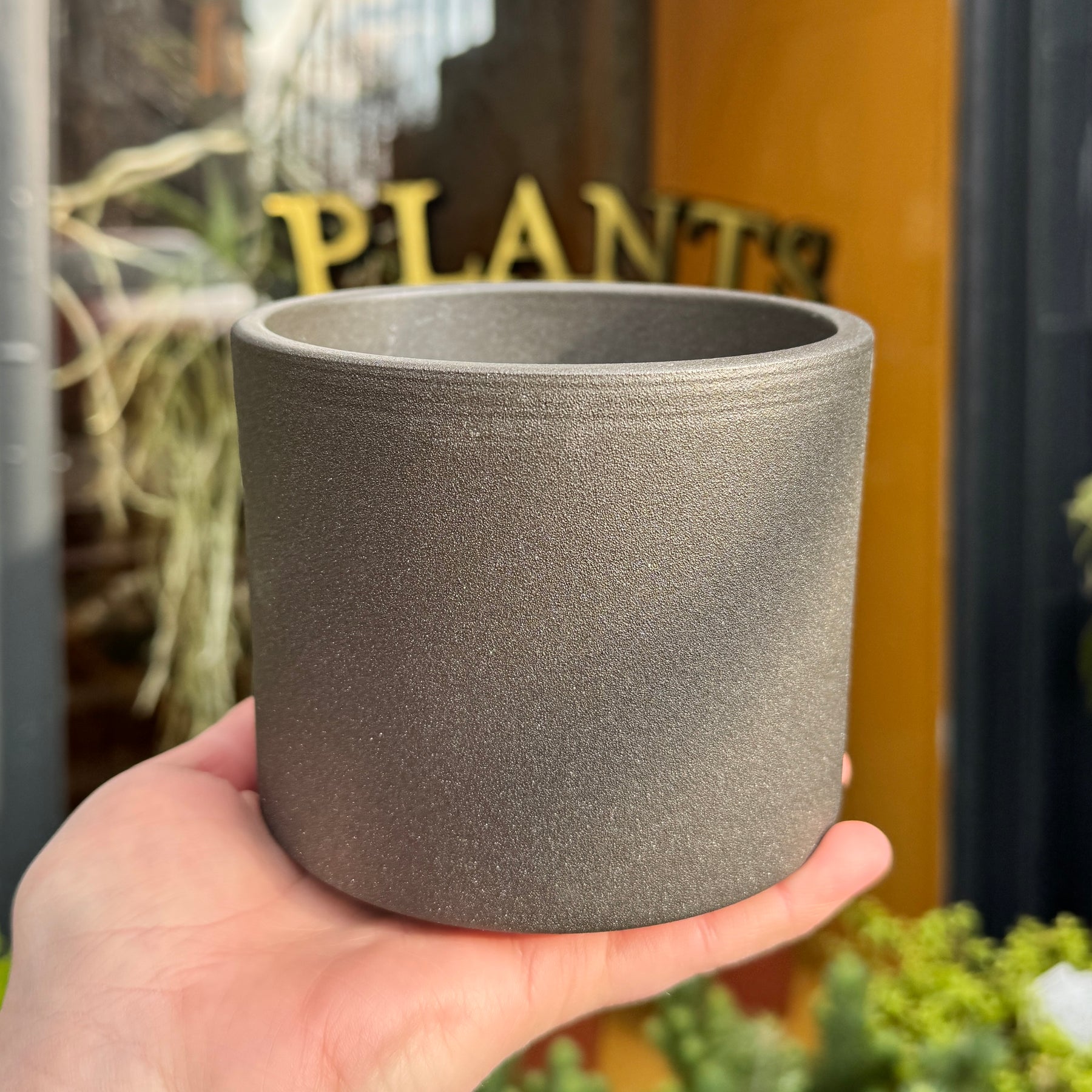 Matt Pot - Grey | 12cm | grow urban. Edinburgh