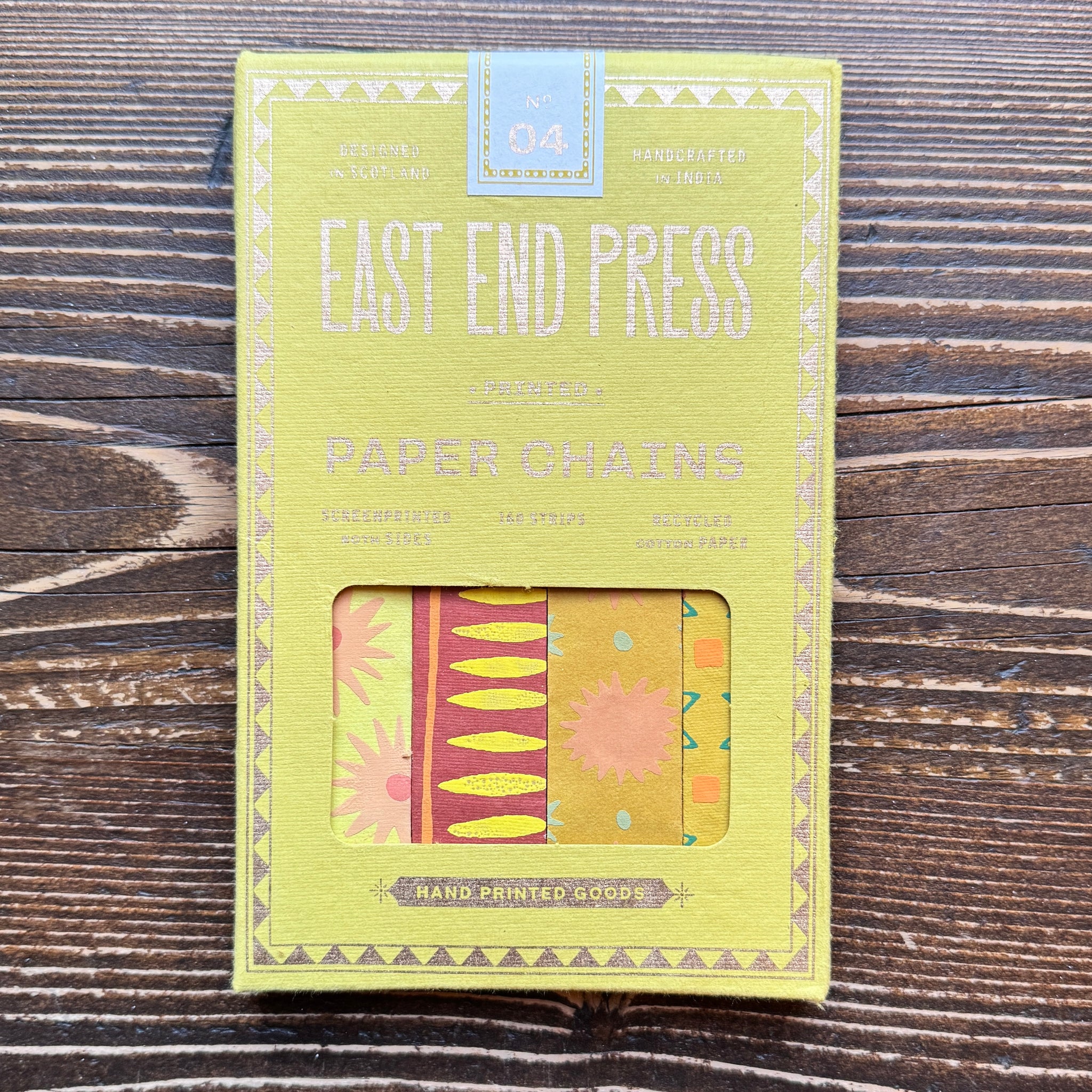 Yellow and Green Paper Chain Kit by East End Press | Recycled Paper ...