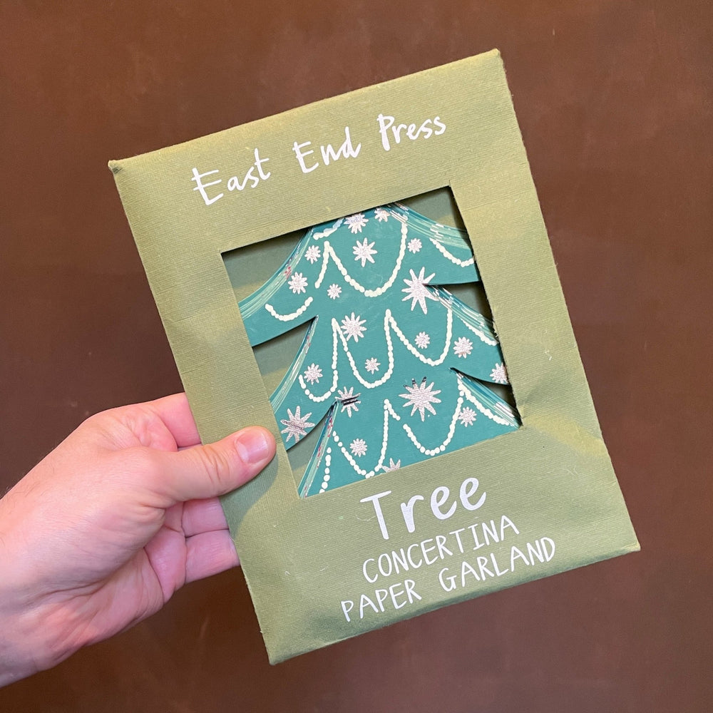 Christmas Tree Concertina Paper Garland | grow urban. Edinburgh