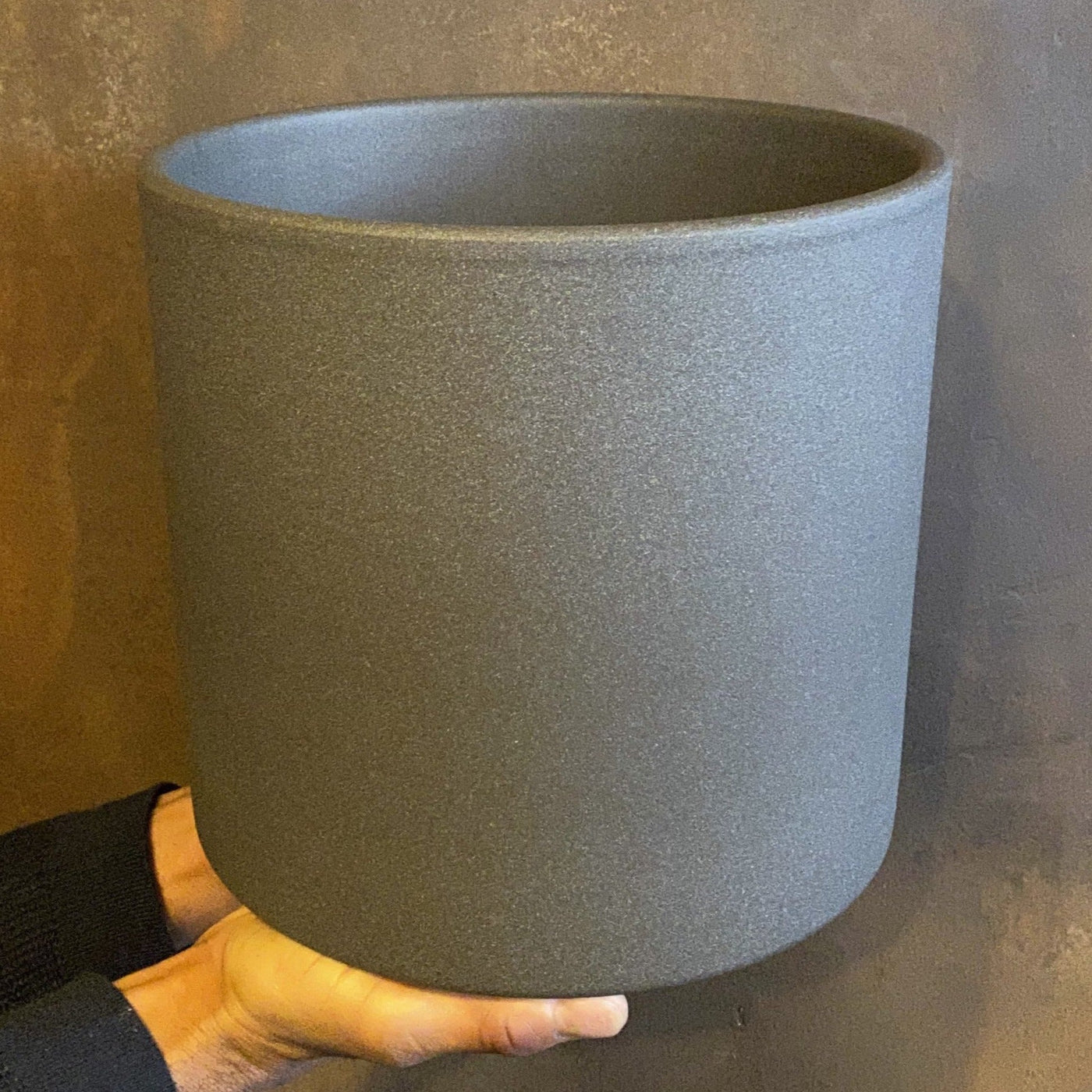 Matt Grey Plant Pot – 23cm Ceramic Planter | Modern Indoor Plant Pot ...
